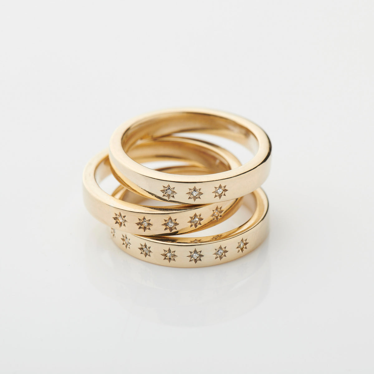 9ct Gold and Diamond Family Ring