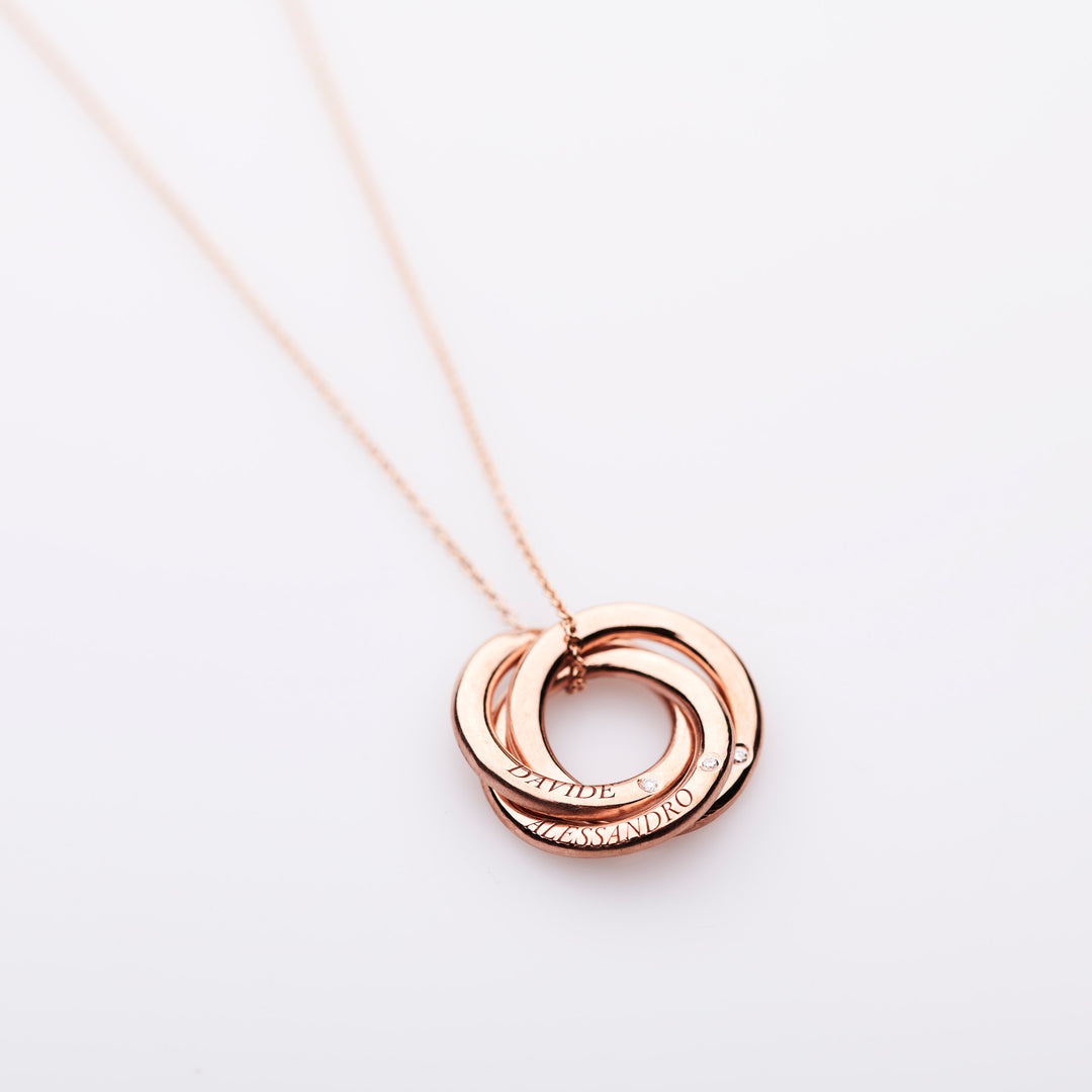 Personalised 9ct gold russian ring necklace store